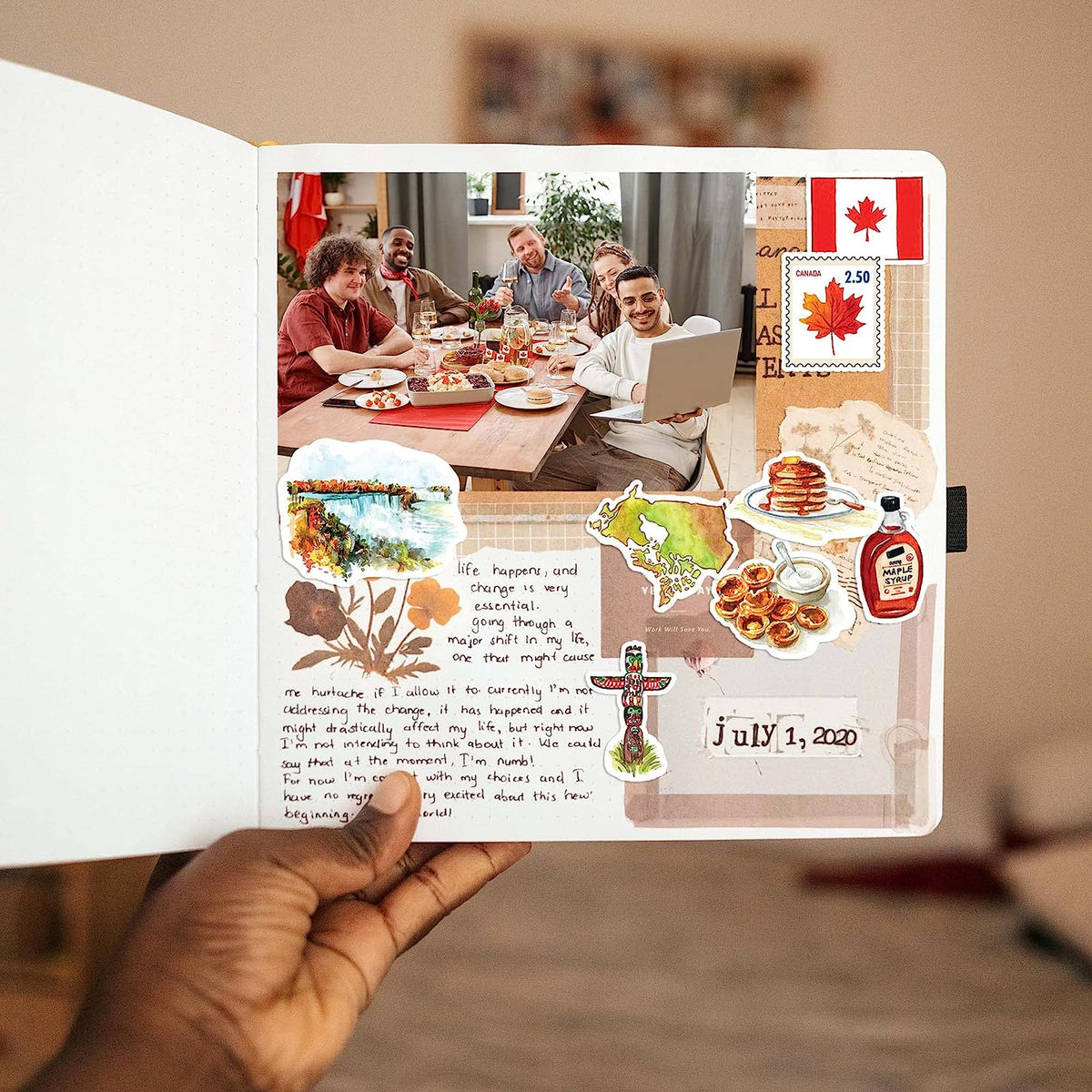 Breathtaking Canada Travel Stickers (29 Pieces) – Navy Peony