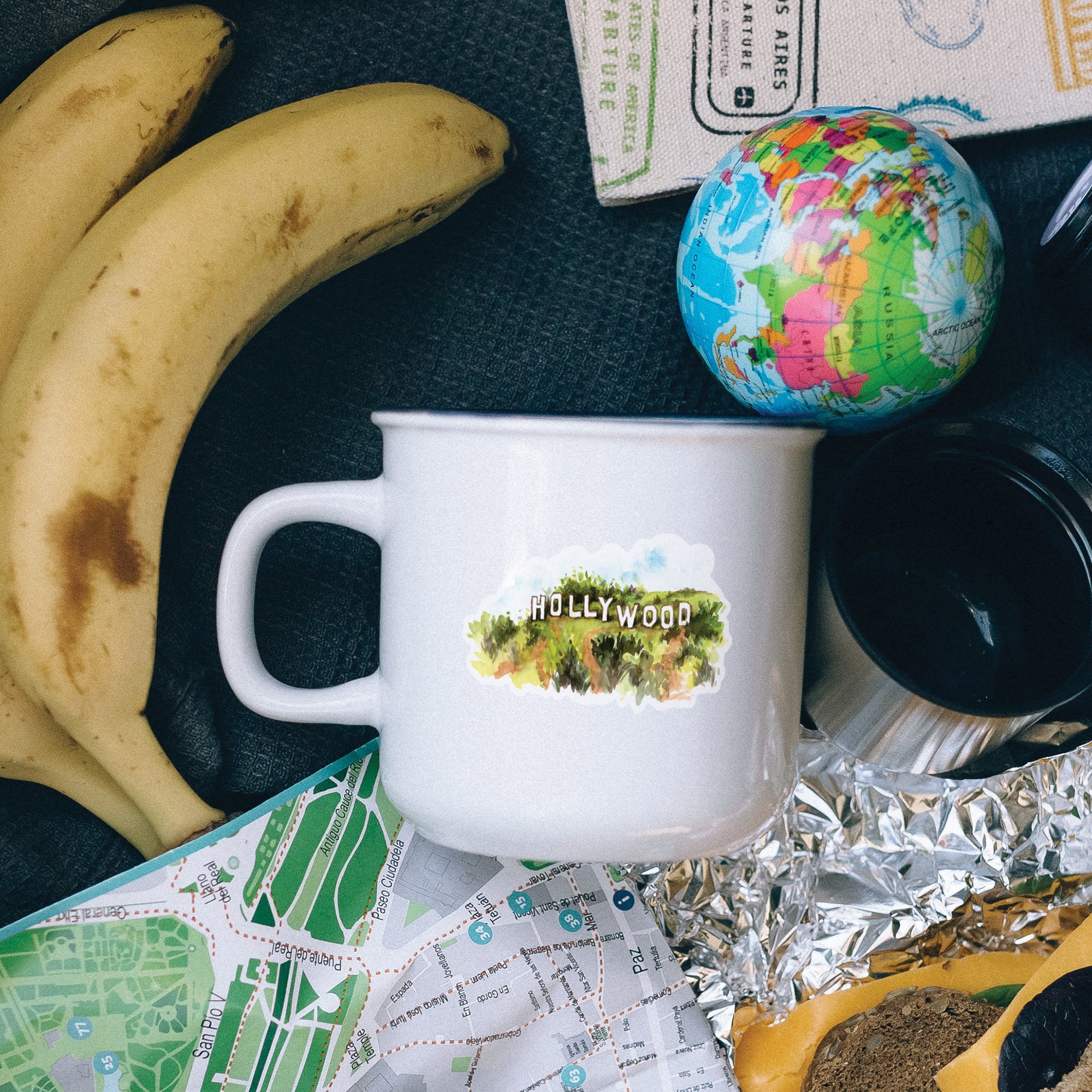 Sunny California Watercolor Travel Stickers for Scrapbook and Journal ...